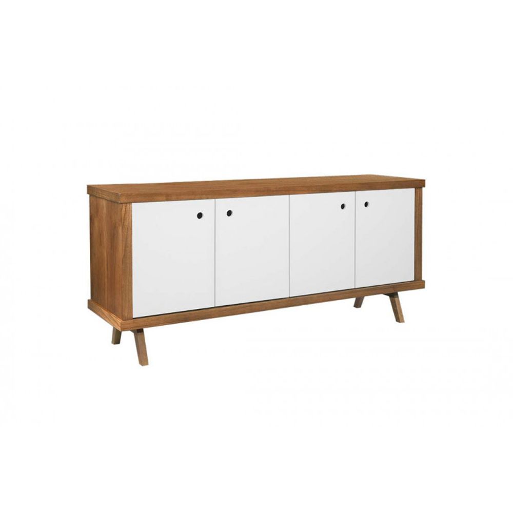 Buffet 162cm MDF Pés Mad. Maciça KR094 - Eletroforte Móveis