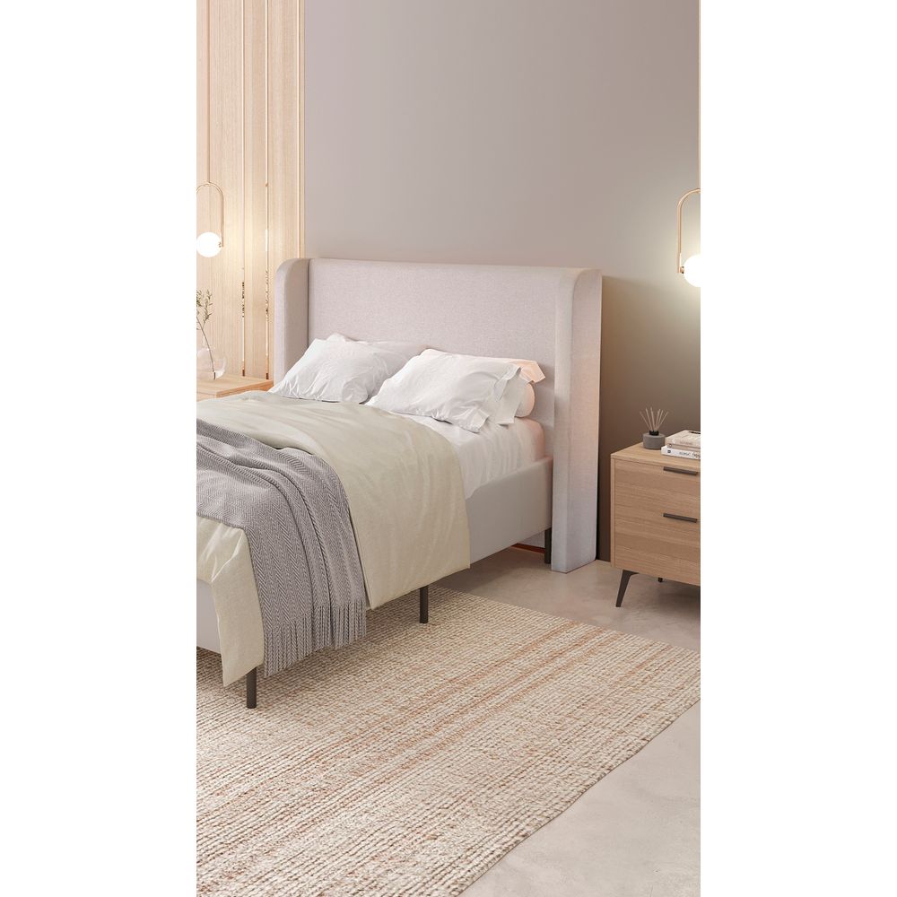 Cabeceira para Cama de Casal Kanon de Madeira e Espuma D20 Soft - Kr ...